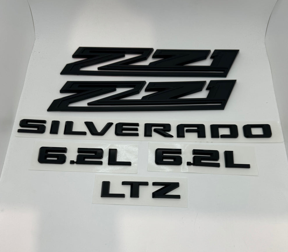 Chevrolet Silverado 1500 2019+ Black Badge Kit (Z71, LTZ, Trail Boss ...