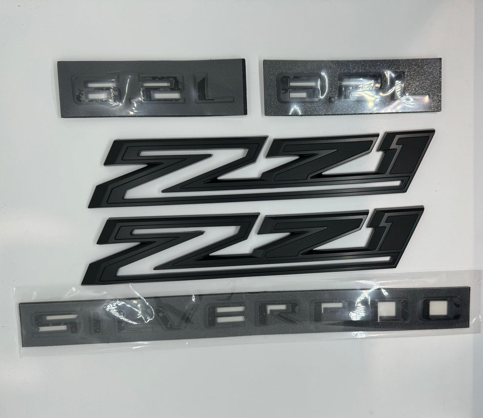 Chevrolet Silverado 1500 2019+ Black Badge Kit (Z71, LTZ, Trail Boss ...