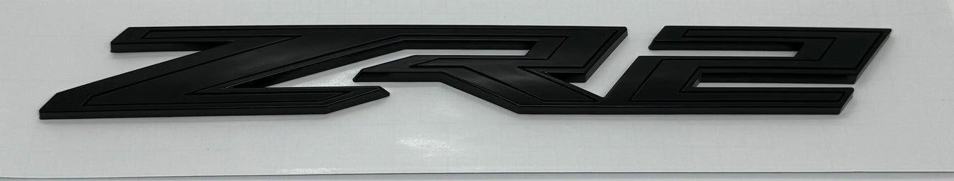 Chevrolet Silverado 1500 2022+ Front Quarter 'ZR2' Badges Black ...
