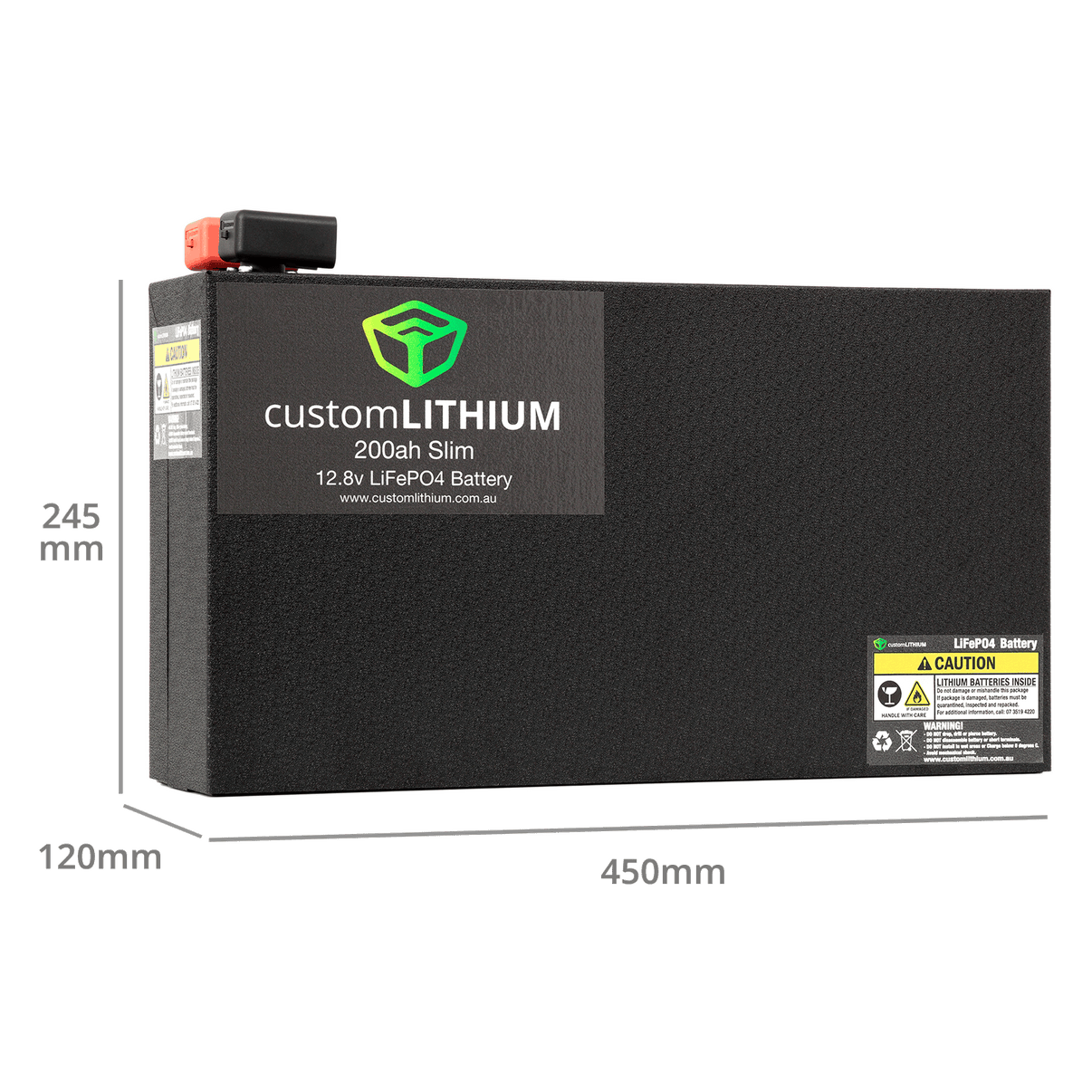 12V Custom Lithium Slim Lithium Battery 100Ah 200Ah 230Ah | Dual ...